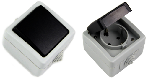 TOMADA + INTERRUPTOR (ESTANQUE) – Sodemagro